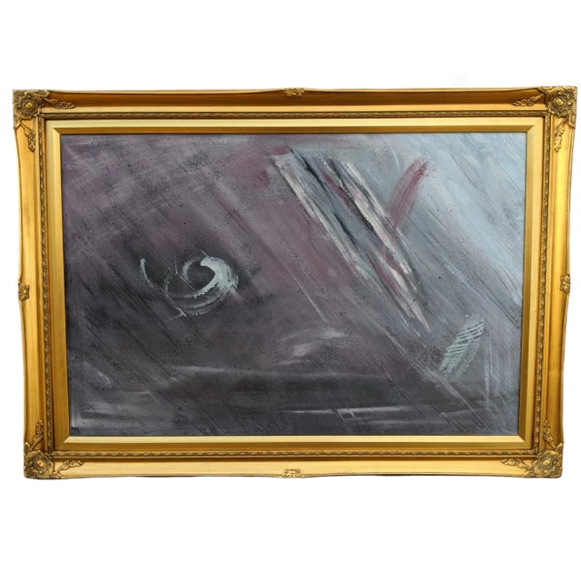 Large Scale Original Contemporary Abstract Painting Framed | Chairish