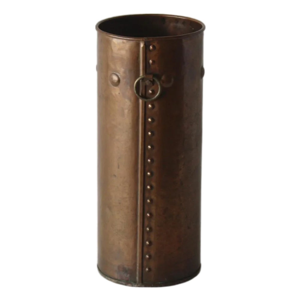 American Arts and Crafts Style Riveted Cylindrical Copper Umbrella ...