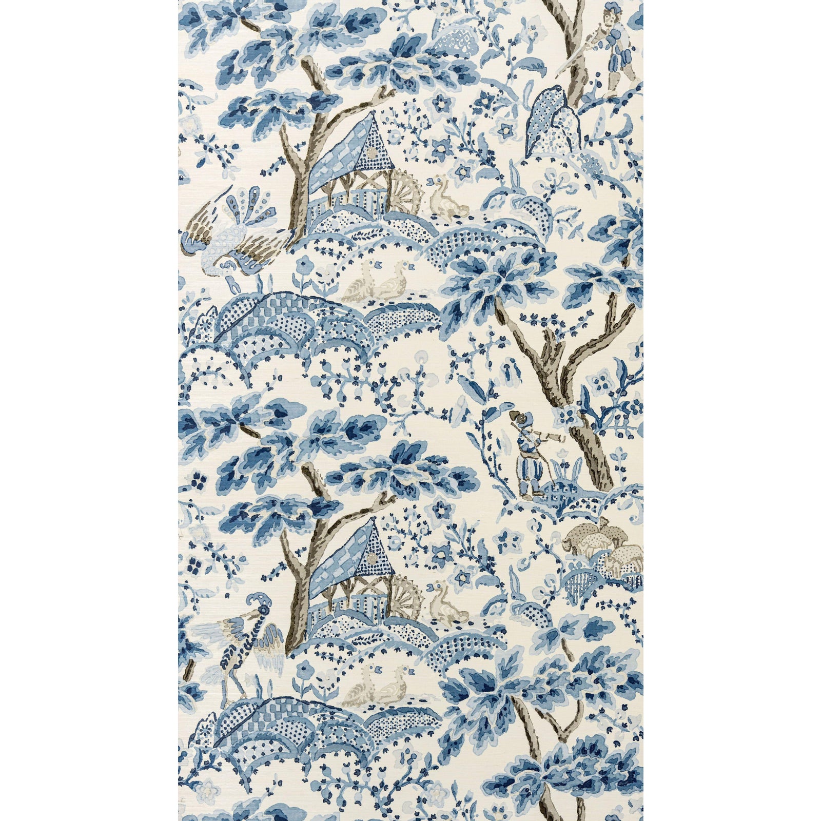 The House of Scalamandré KELMESCOTT WALLCOVERING, Porcelain | Chairish