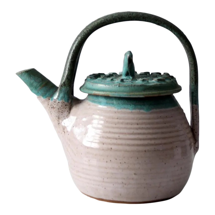 Vintage Studio Pottery Teapot | Chairish