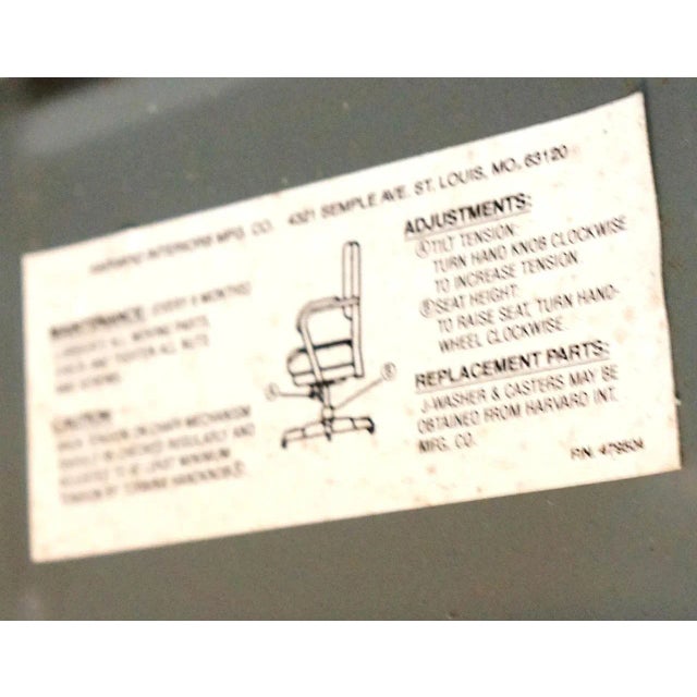 Mid-Century American Industrial Steno Desk Chair by Craig McDowell ...