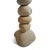 Stacked River Rock Bistro Table | Chairish