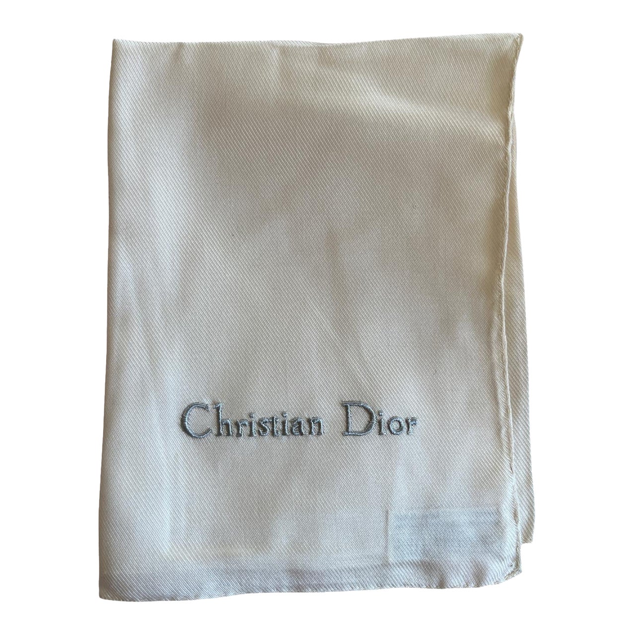 Rare VTG Christian Dior 100% Silk "Paris New York" Stole Wrap | Chairish