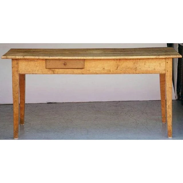 French Rectangular Farm Table of Sycamore | Chairish