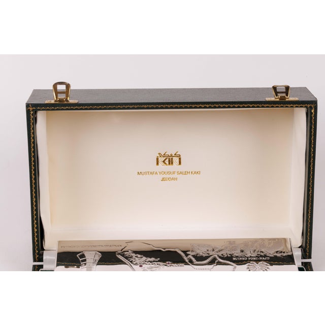 1980s Elizabeth II Sterling Silver and Ruby Humidor Box Made for Saudi ...