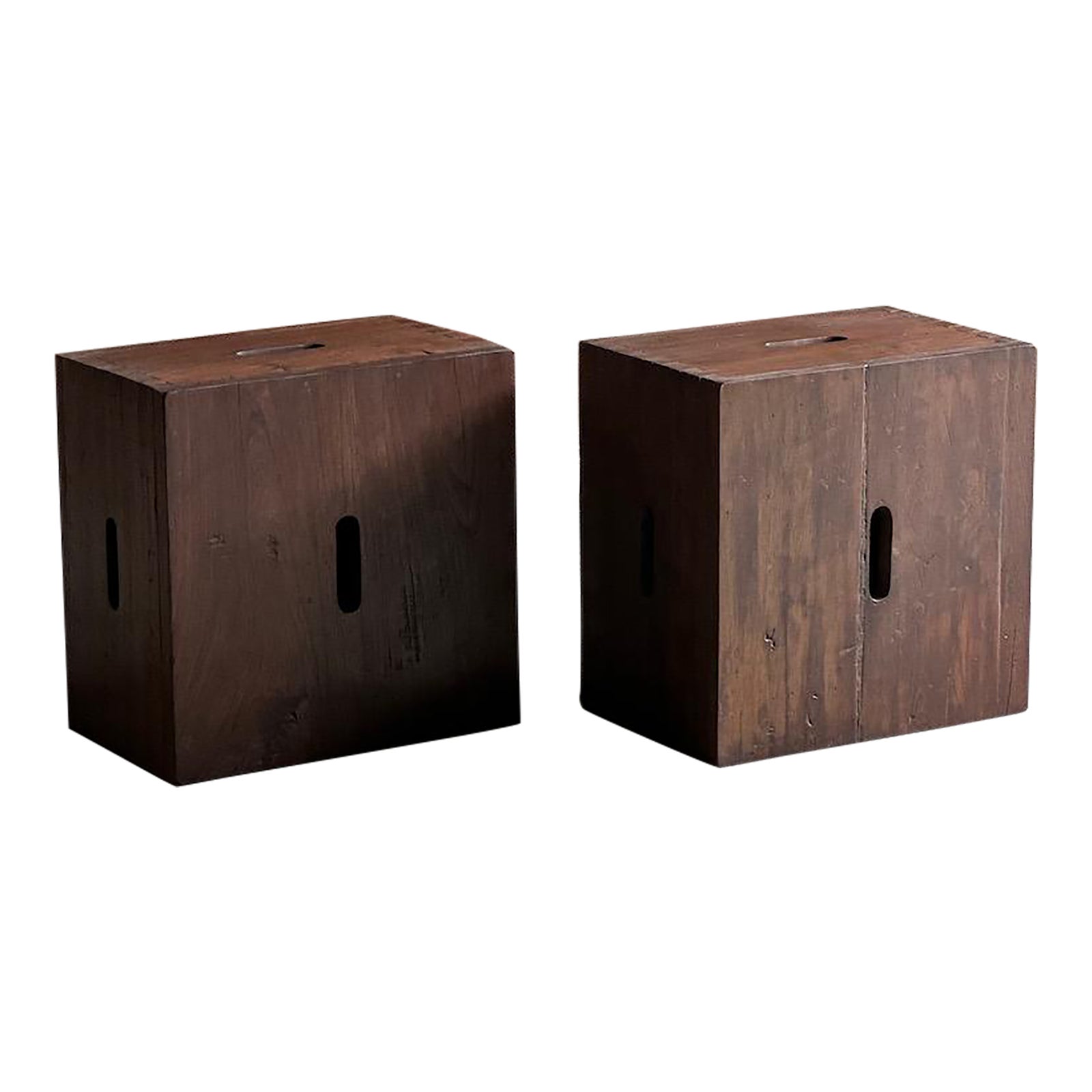 Le Corbusier Lc14 Tabouret Cabanon Cube Stool 1967 Set of 2 | Chairish