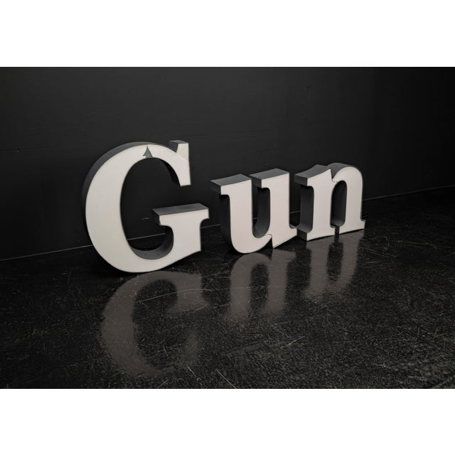 Gun LED Letters, 1980s, Set of 3 | Chairish