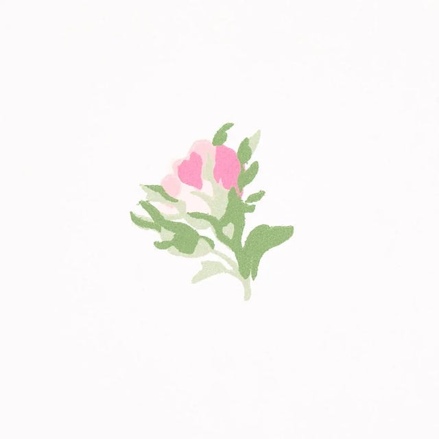 Sample - Schumacher Margie Floral Wallpaper in Rose | Chairish