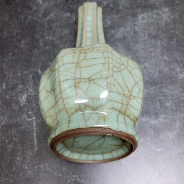 19th Century Guan Ware Bottle Vase | Chairish