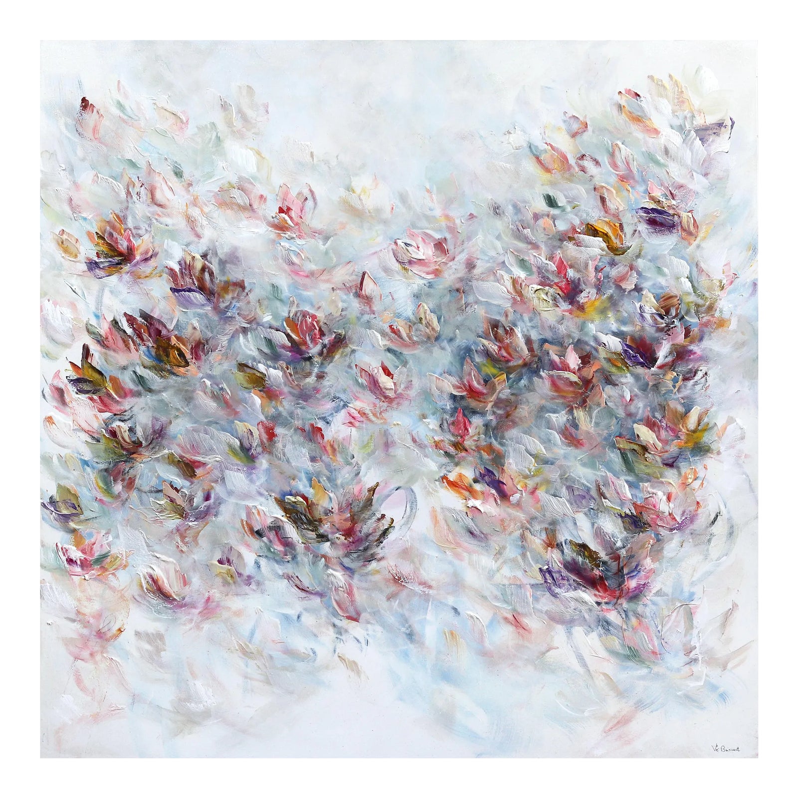 Self-Love Is Luxury - Soft Abstract Floral Landscape Original Artwork ...