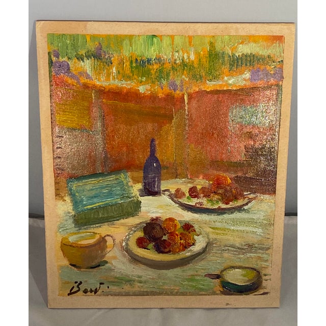 Contemporary Italian “Still Life Study” Oil on Cardboard Painting by ...