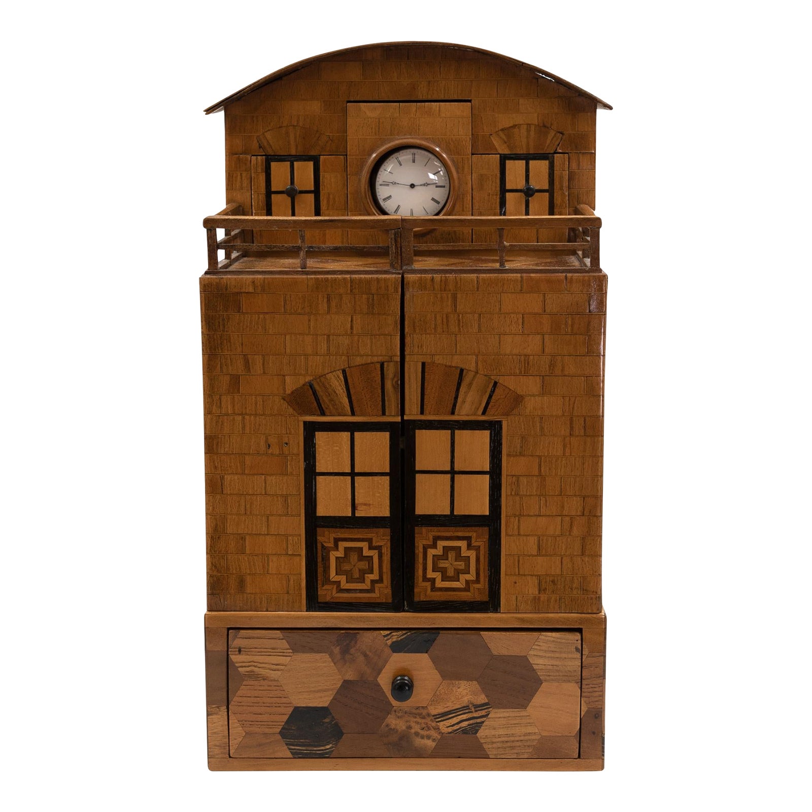 Early 20th Century Japanese Wood House/Men’s Dressing Box | Chairish