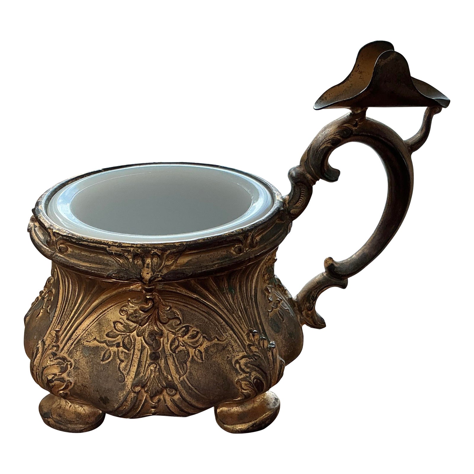 Late 19th Century Victorian Shaving Mug - 2 Pieces | Chairish