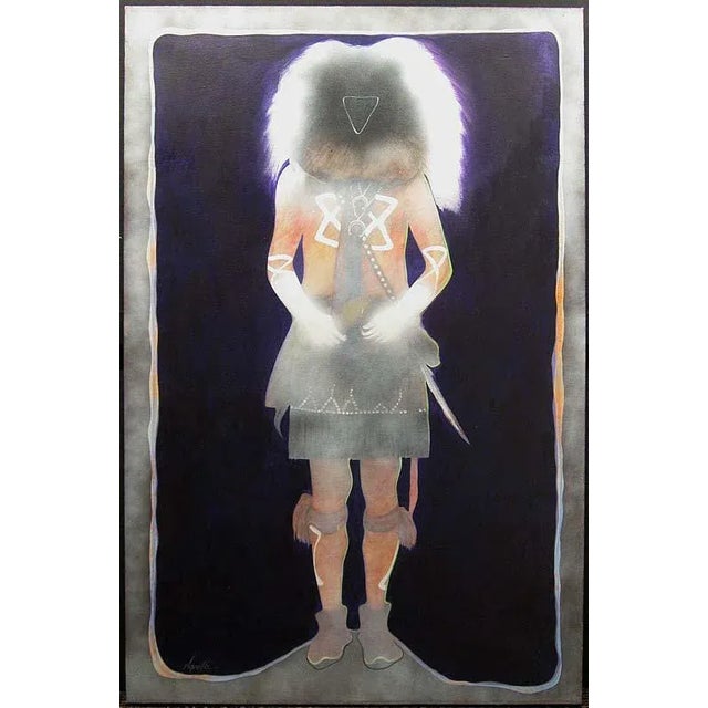 Late 20th Century "Tobadzischini" Figurative Acrylic Painting on Canvas ...