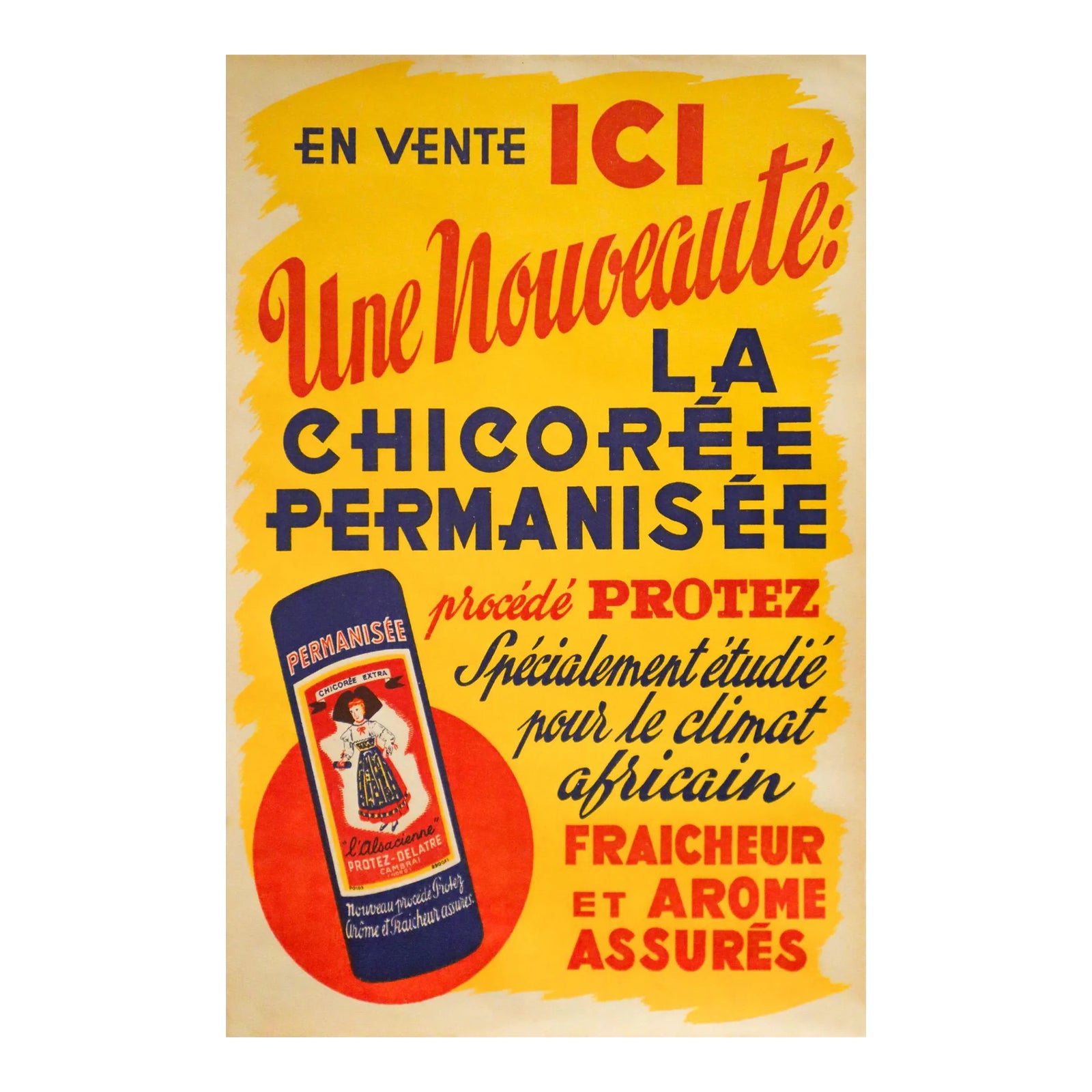 1920s French Advertising Poster - Protez Delatre, La Chicoree ...