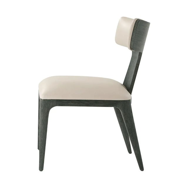 Mid Century Dark Oak Dining Chairs- Set of 2 | Chairish
