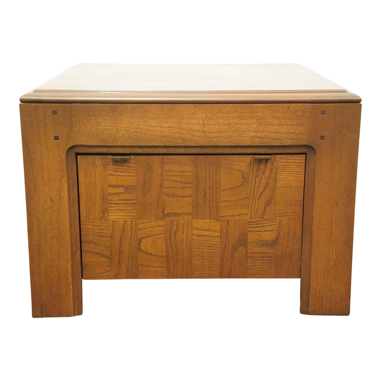 Lane Furniture Oak Rustic Americana 28" Square Accent End Table W ...