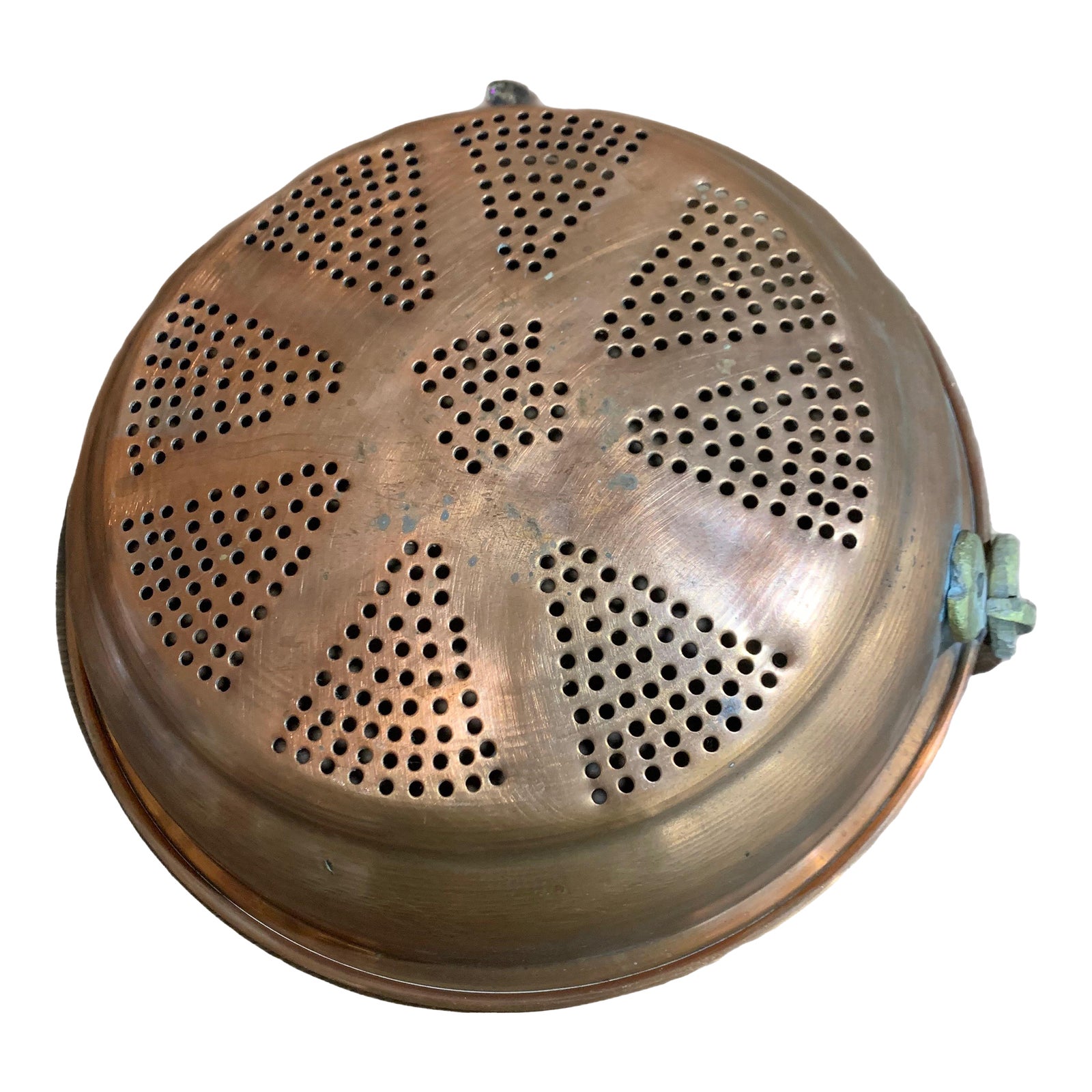Late 20th Century French Copper Sieve | Chairish