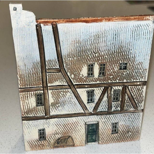 Late 20th Century Gault #731 Hand Painted Miniature 2 Story Slant Roof ...