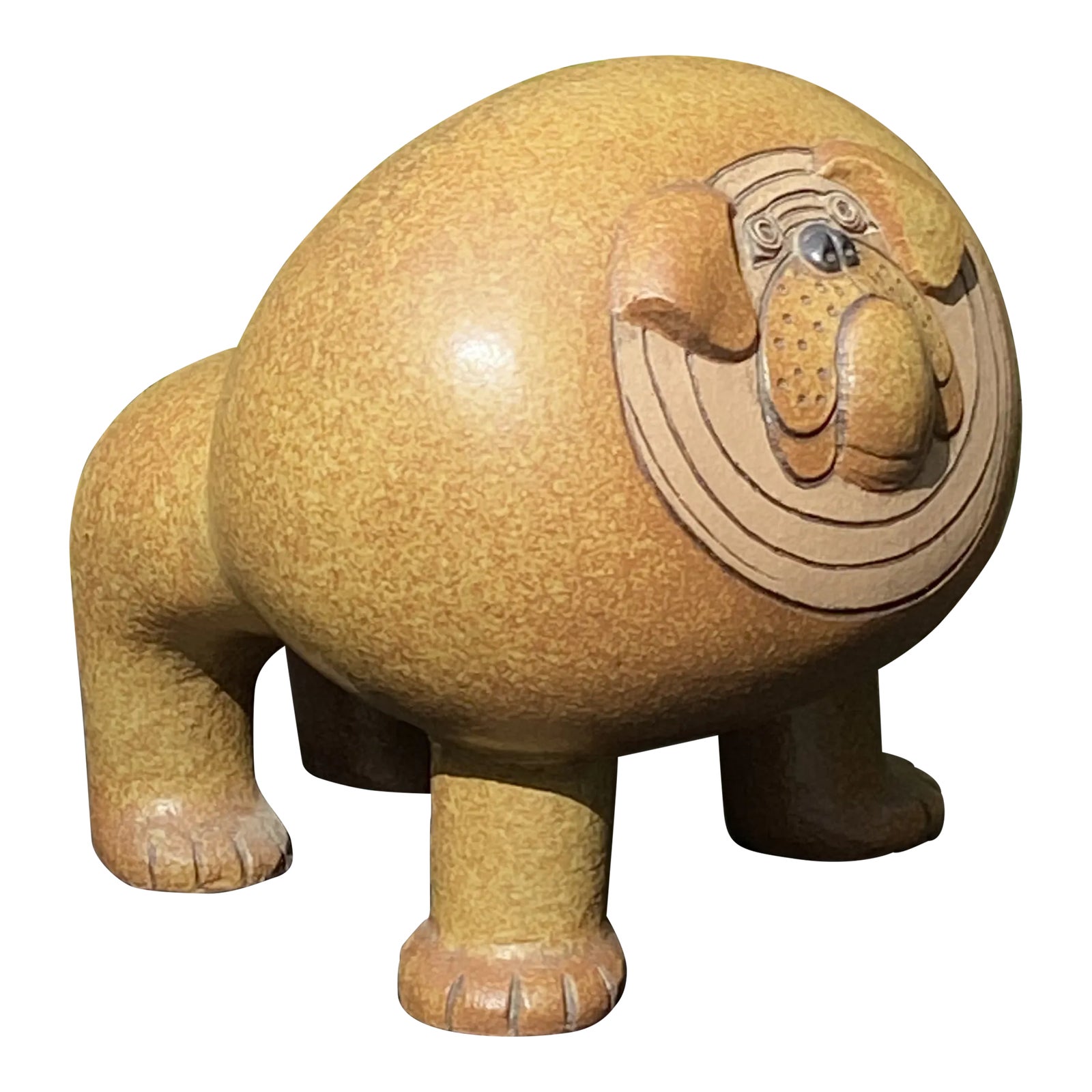 1970s Lisa Larson Large Size Ceramic Art Pottery Bulldog Gustavsberg ...