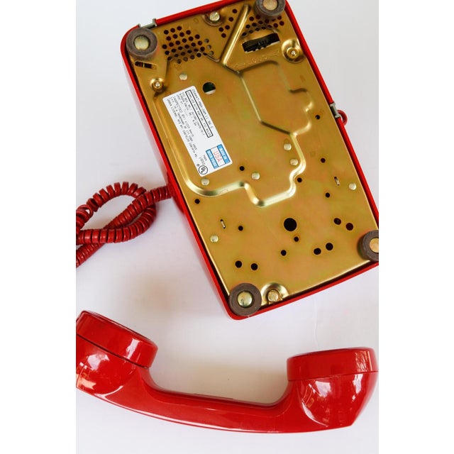 1980s Red Hotline Push Button Telephone | Chairish