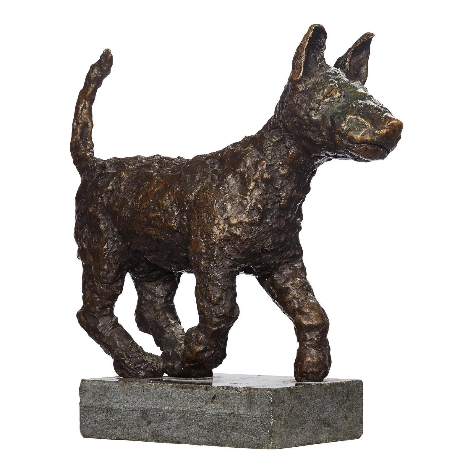 Dominik Albinski Polish Modernist Puppy Dog Bronze Expressionist Art ...