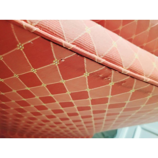 Custom Made Unique Down Filled Henredon Raspberry Curved Settee Sofa ...