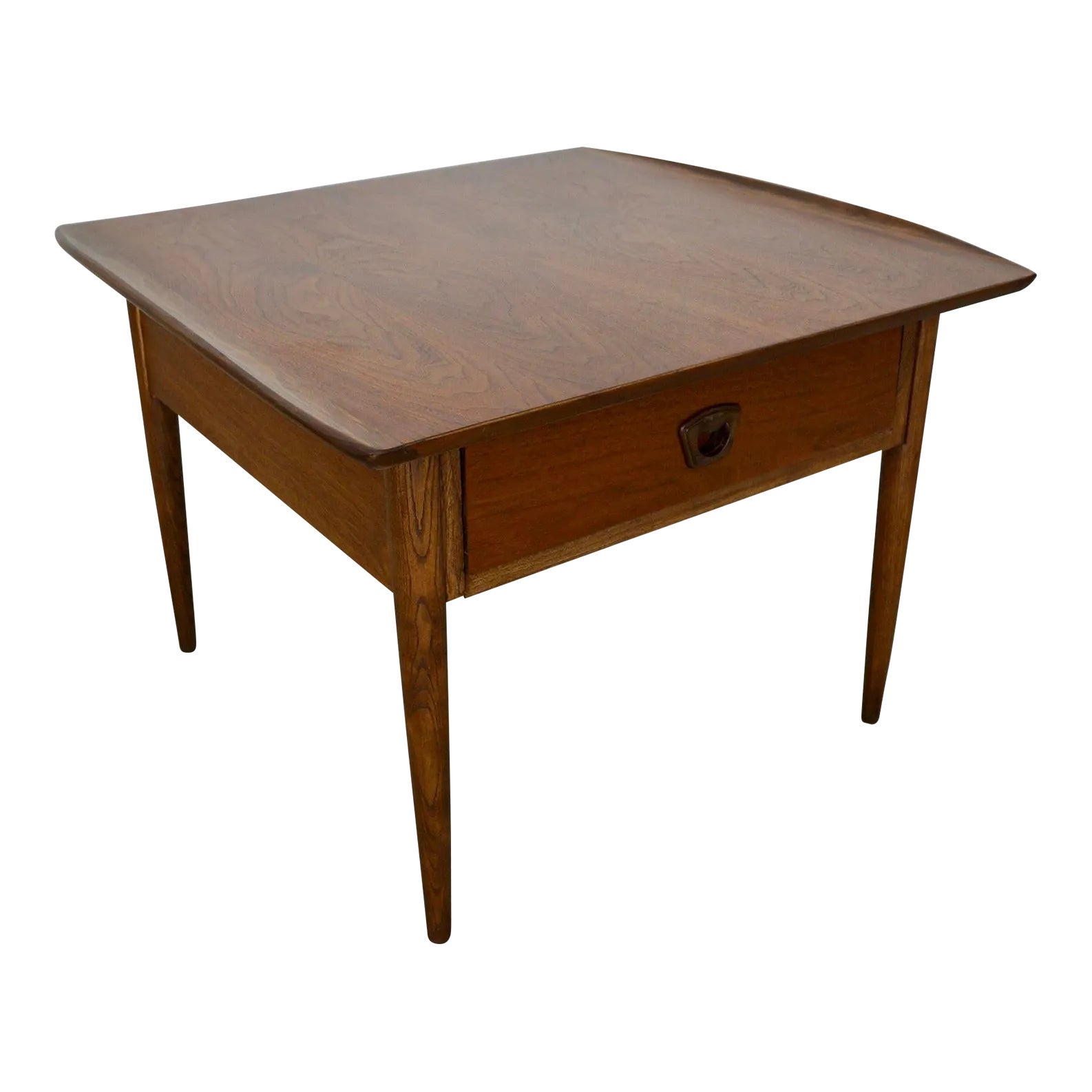 1960's Mid-Century Modern Walnut End Table | Chairish