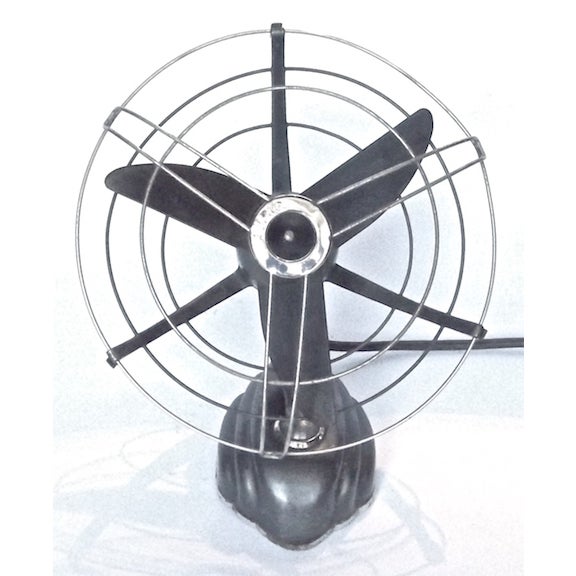 Vintage Art Deco Machine Age German Desk Fan | Chairish