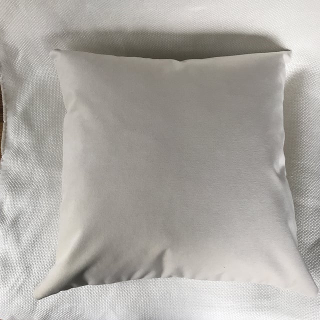 Custom Made Metallic Silver & White Pillows - a Pair | Chairish