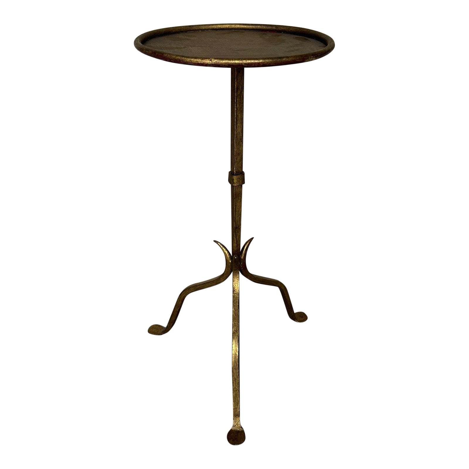 Small Spanish Iron Drinks Table With Pointed Stem | Chairish