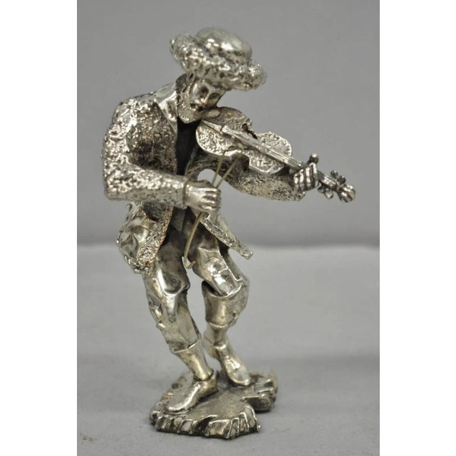Vintage the Fiddler & Dancing Rabbi 925 Sterling Silver Over Copper ...