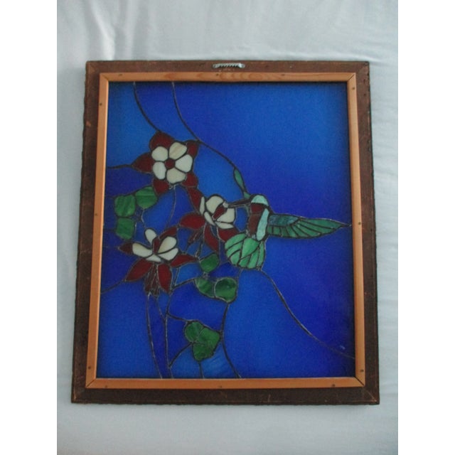 Plexiglass Hummingbird Window in Antique Gilded Wood Frame | Chairish