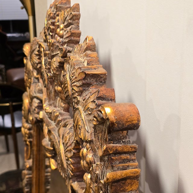 1980s Bassett Mirror Company Baroque/Rococo Style Gilded-Wood Mirror ...