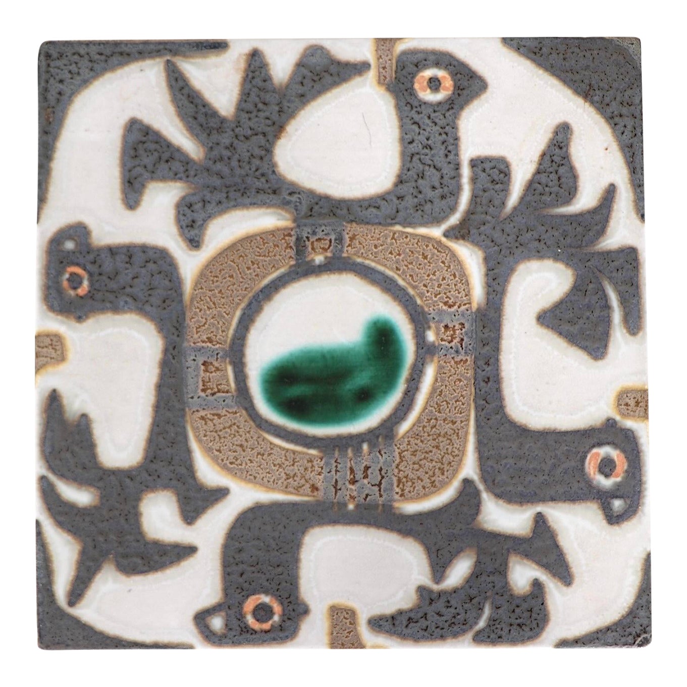 Royal Copenhagen Aluminia Faience Tile by Johanne Gerber C 1960's ...