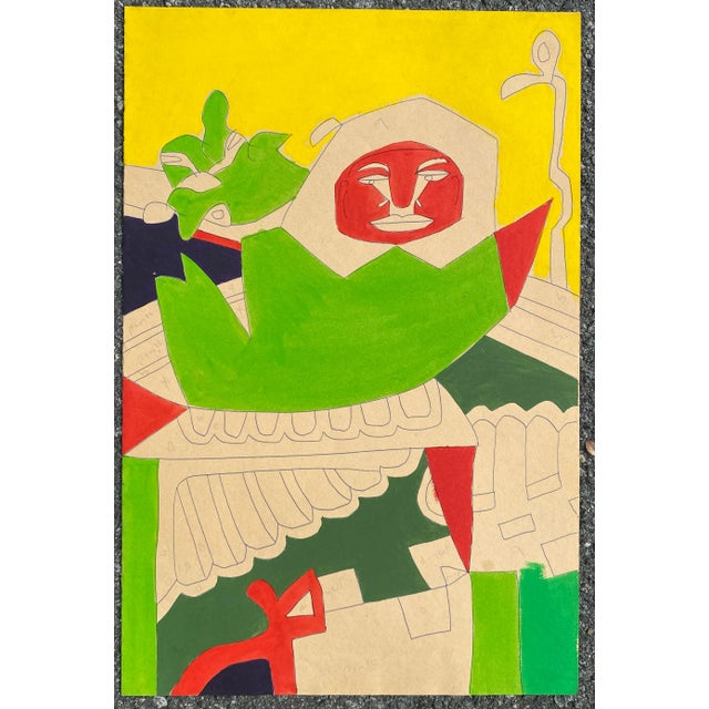 1970s Larry Connatser Modern Painting | Chairish