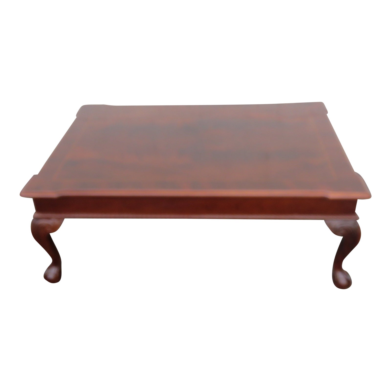 Ethan Allen Ball and Claw Feet Mahogany Coffee Table | Chairish