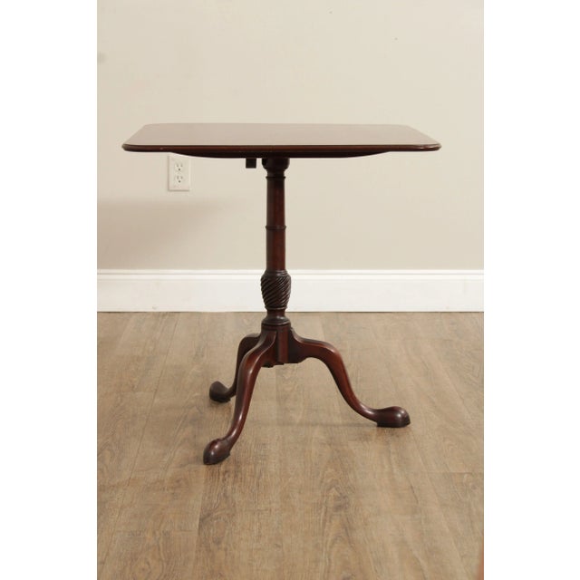 Kittinger Colonial Williamsburg Collection Mahogany Tilt Top Side Table ...