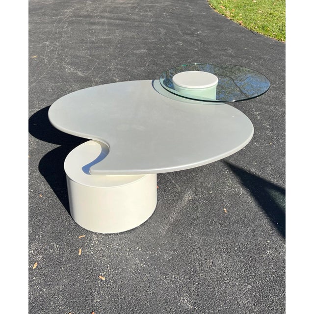 1980’s Abstract Sculptural Three Tier Geometric Multi Level Swivel ...