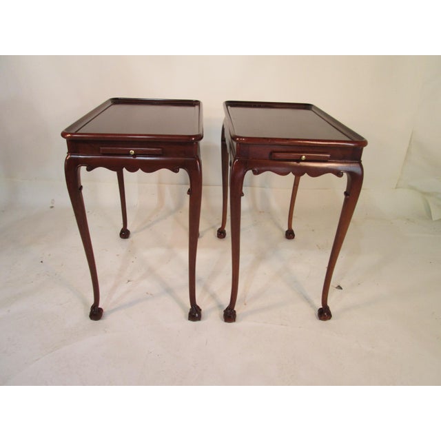 Bench Made Tea Tables - A Pair | Chairish