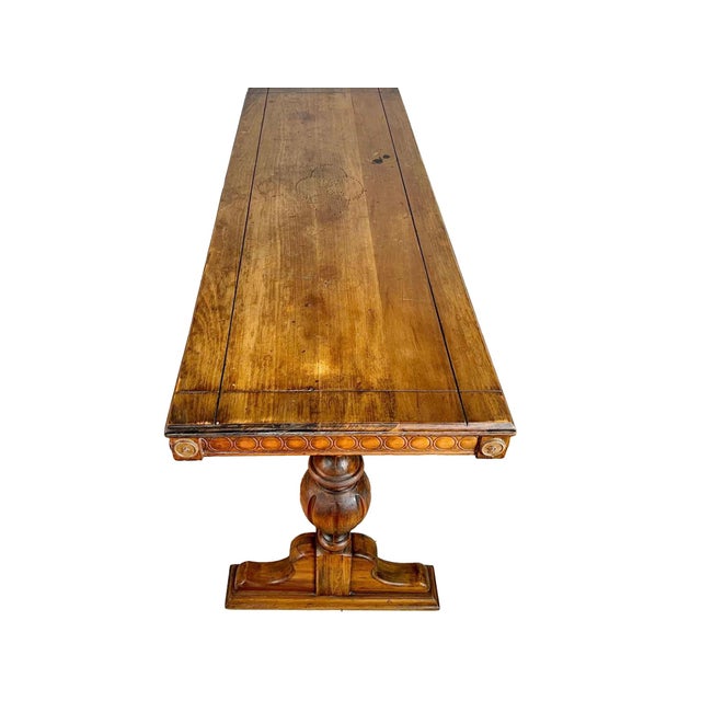 Antique French Oak Entry or Foyer Table | Chairish