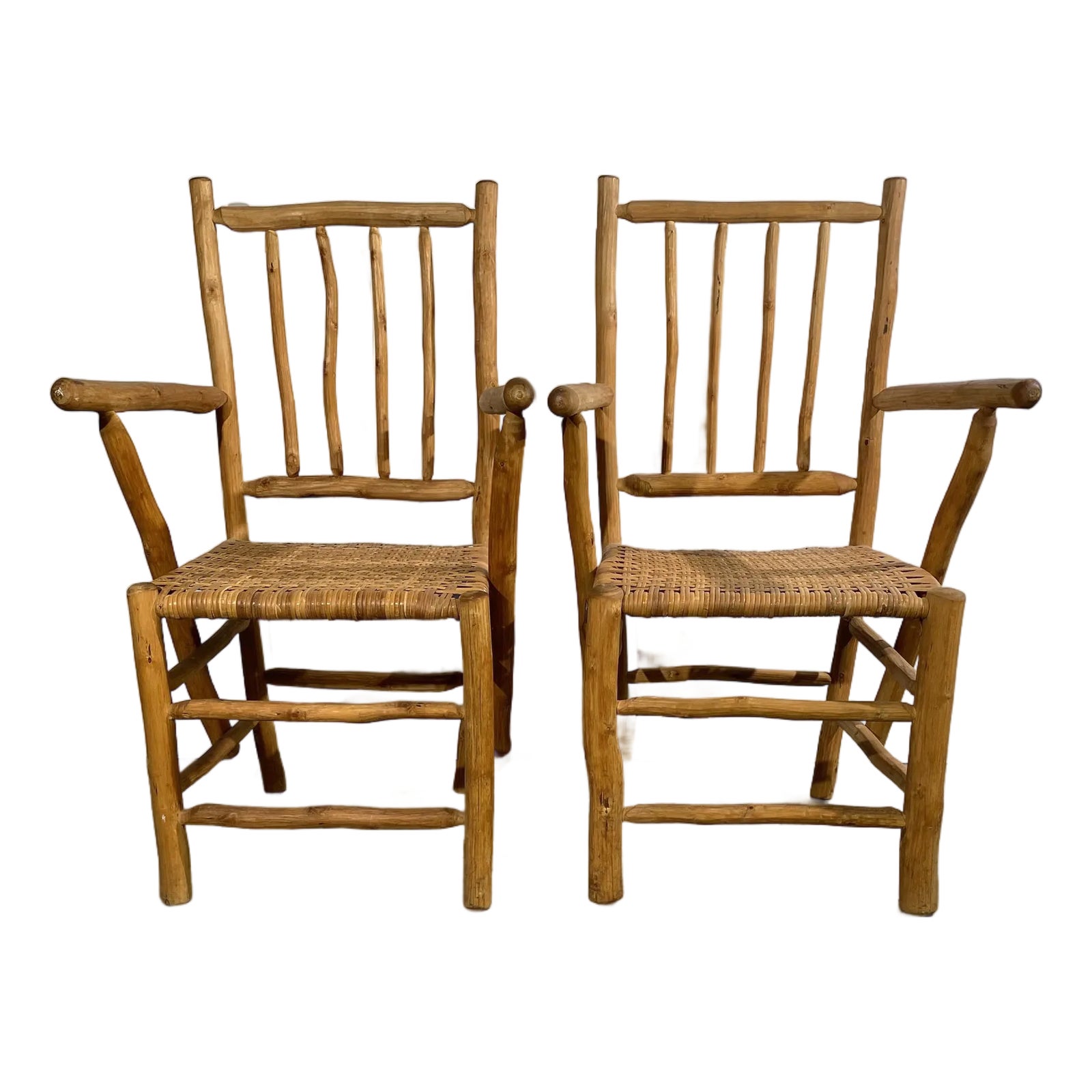 Rustic Chairs Set of 2 | Chairish