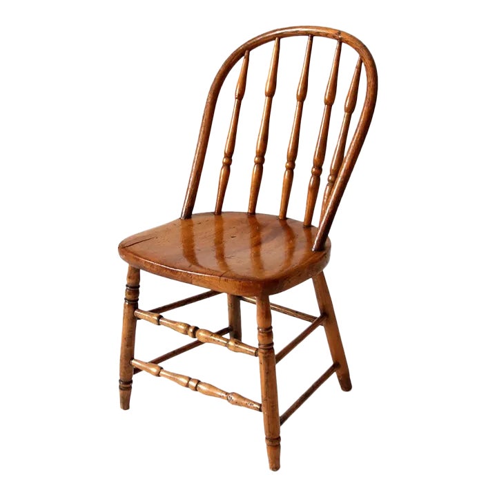 Antique Spindle Back Chair | Chairish