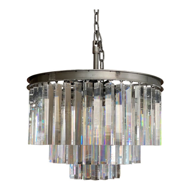 Timothy Oulton Odeon Round 3 Tier Chandelier | Chairish