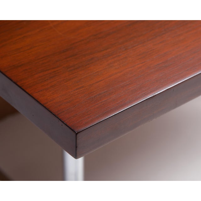 Hans Eichenberg "Omega" Desk Dining Table Stendig Mahogany Chrome ...