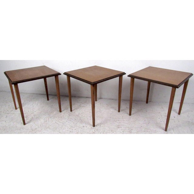 Sleek Mid-Century Nesting Tables | Chairish