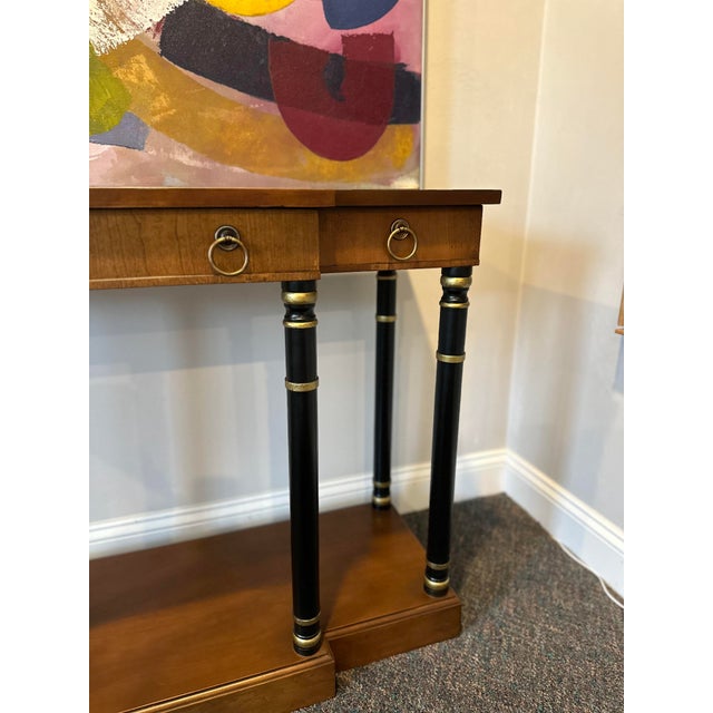 Late 20th Century Vintage Pair of Neoclassical Style Console Tables ...