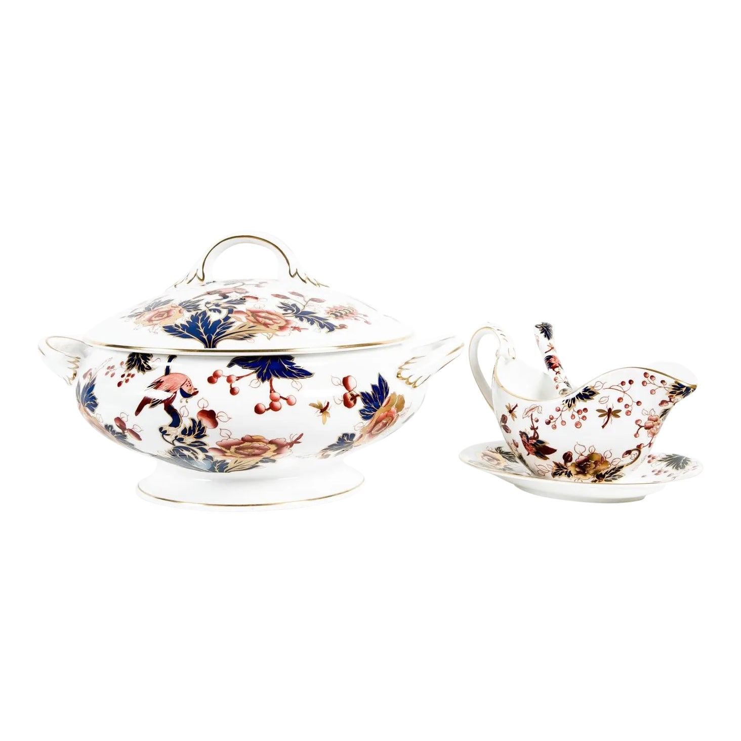 English Porcelain Tureen Set of 4 | Chairish