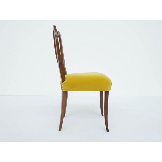 Art Deco Rabbit Chairs in New Yellow Velvet, Italy, 1940s, Set of 2 ...