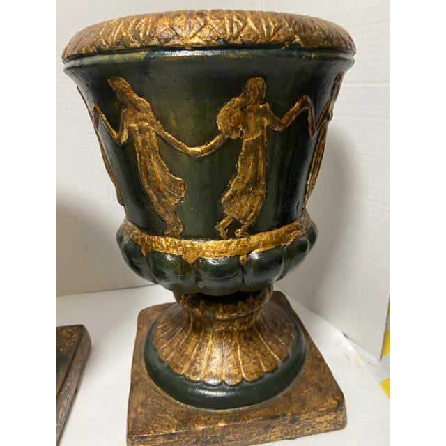 Mid 20th Century Neoclassical Style Campagna Frieze Urns - a Pair ...